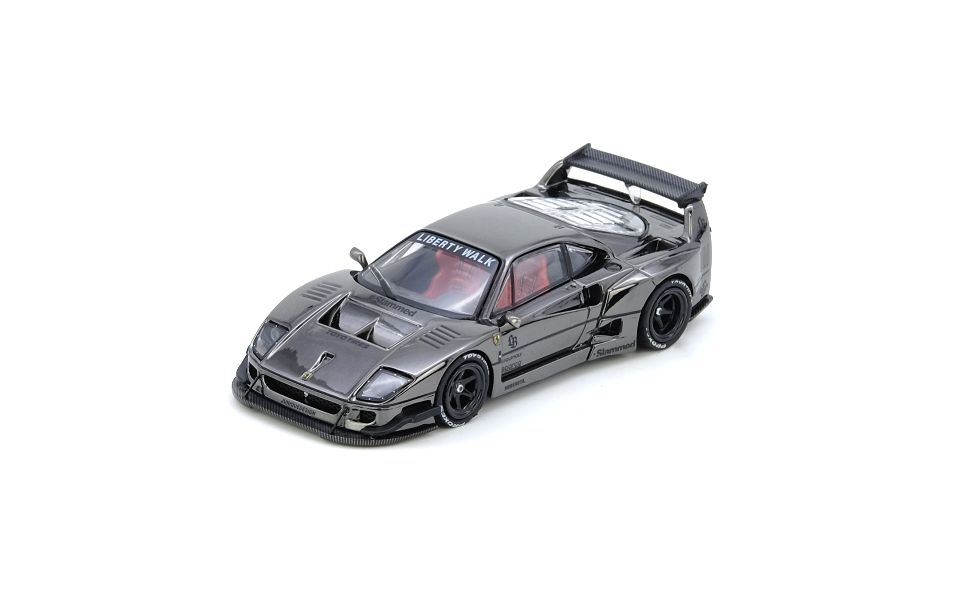 LBWK F40 Chrome Black (Chase Car Included) - Inno Models
