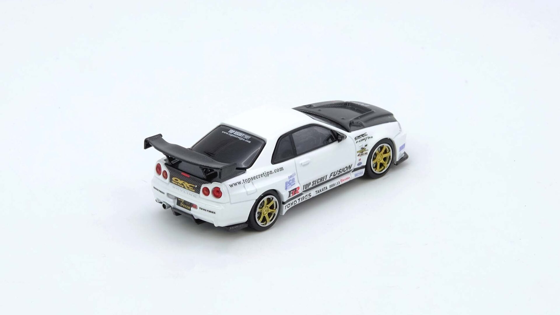 TOP SECRET R34 GT-R White - Inno Models